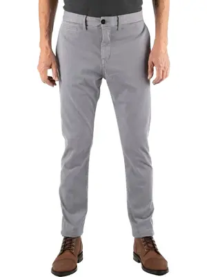 HIROSHI KATO Denit Slim Fit Chinos Smoke Blue