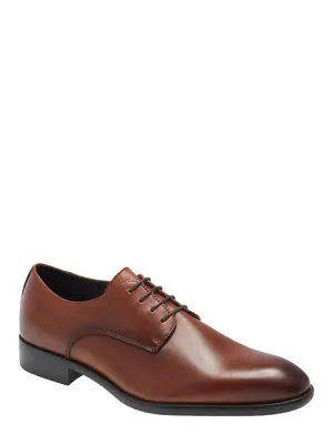 Nordstrom Dax Plain Toe Derby Tan Leather