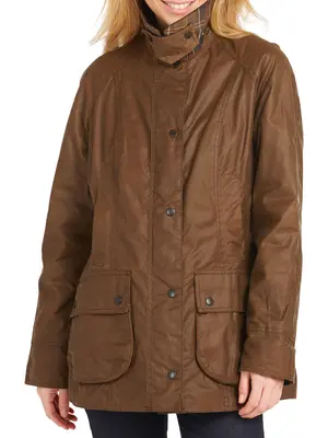 Barbour Barbour Beadnell Waxed Cotton Jacket Brown