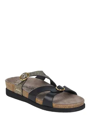 Mephisto Mephisto Hannel Sandal Black Cuba Waxy Leather
