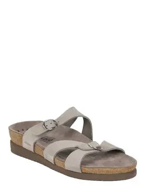 Mephisto Mephisto Hannel Sandal Light Grey Nubuck Leather