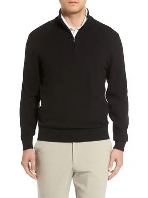 Cutter & Buck Lakemont Quarter Zip Pullover - Black