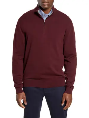 Cutter & Buck Cutter & Buck Lakemont Quarter Zip Pullover Bordeaux