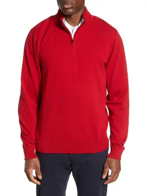 Cutter & Buck Cutter & Buck Lakemont Quarter Zip Pullover Cardinal Red