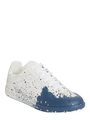 MAISON MARGIELA Replica Paint Splatter Sneakers Blue
