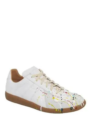 MAISON MARGIELA Replica Paint Splatter Sneakers - Off White Paint Splatter