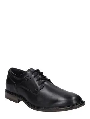 Josef Seibel Earl Plain Toe Derby - Black Arezzo