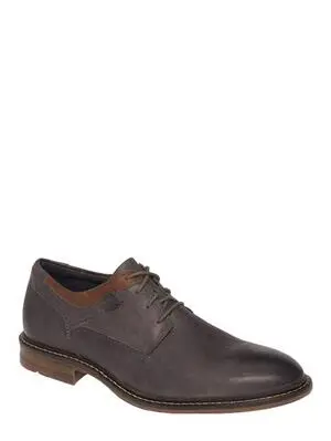 Josef Seibel Earl Plain Toe Derby - Graphite Leather