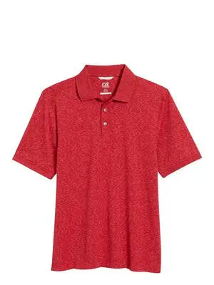 Cutter & Buck Advantage Space Dye Jersey Polo - Dark Cardinal