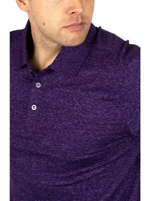 Cutter & Buck Advantage Space Dye Jersey Polo - Dark College Purple