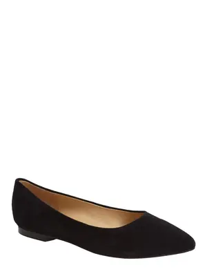 Trotters Trotters Estee Woven Flats Black Suede