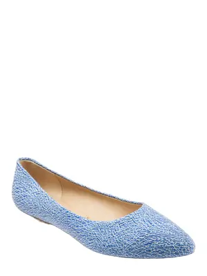 Trotters Trotters Estee Woven Flats Blue Metallic