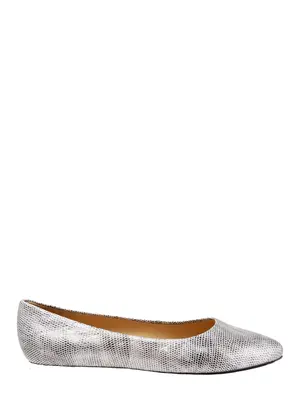 Trotters Trotters Estee Woven Flats Silver Print Leather