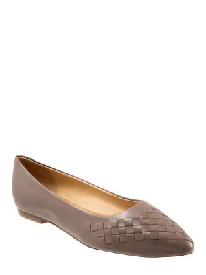 Trotters Trotters Estee Woven Flats Taupe