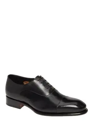 Santoni Isaac Cap-toe Oxford - Black