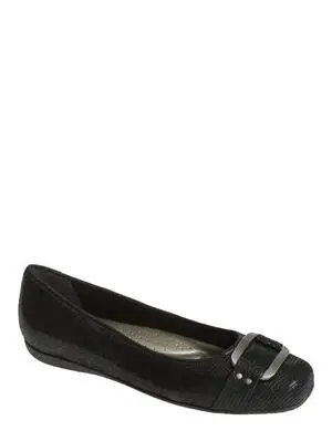 Trotters Sizzle Flat - Black Patent