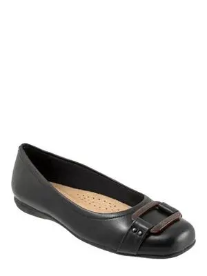 Trotters Sizzle Flat - Black/ Tortoise