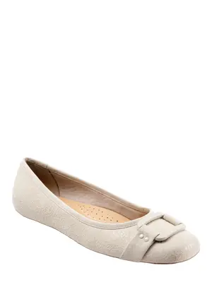 Trotters Trotters Sizzle Flat Off White Leather