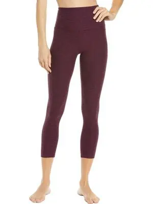 Beyond Yoga Caught In The Midi High Waist Leggings - Fig Heather