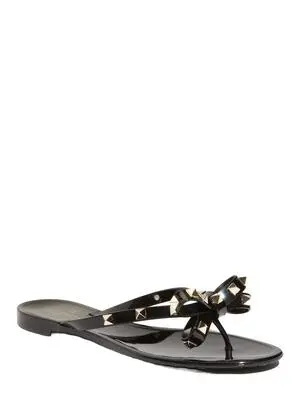 Valentino Garavani Valentino Garavani Rockstud Jelly Flip Flop 0no Nero