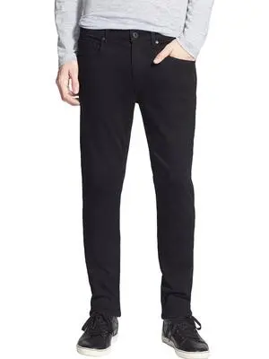 Paige TRANSCEND Lennox Slim Fit Jeans Black Shadow