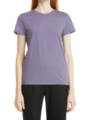 Vince Vince Essential Crewneck Top Mauve Iris
