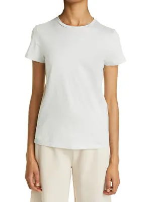 Vince Vince Essential Crewneck Top Mist