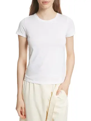 Vince Vince Essential Crewneck Top White