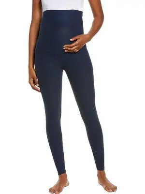 Beyond Yoga Empire Waist Maternity Leggings - Nocturnal Navy
