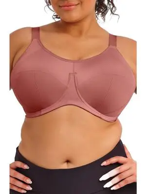 Elomi Energise Full Figure Sports Bra - Rosewood
