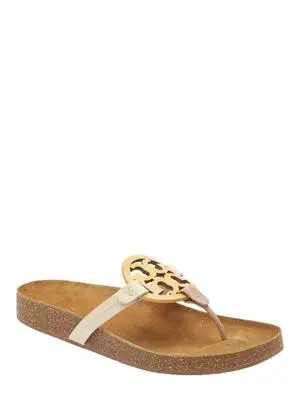 Tory Burch Miller Cloud Thong Sandal Multi/cork