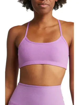 Beyond Yoga Space Dye Slim Racerback Sports Bra Bright Iris Heather