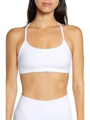 Beyond Yoga Space Dye Slim Racerback Sports Bra - Cloud White