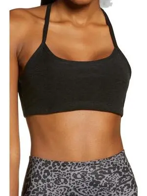Beyond Yoga Space Dye Slim Racerback Sports Bra - Darkest Night