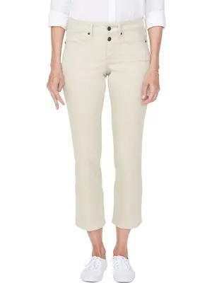 NYDJ Marilyn Ankle Straight Leg Jeans Feather