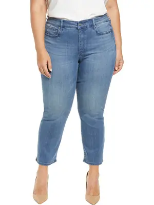 NYDJ Marilyn Ankle Straight Leg Jeans Slopeside