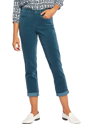 NYDJ Margot Straight Leg Girlfriend Jeans Bluejay