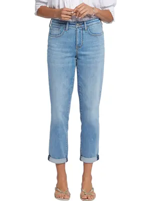 NYDJ Margot Straight Leg Girlfriend Jeans Corfu