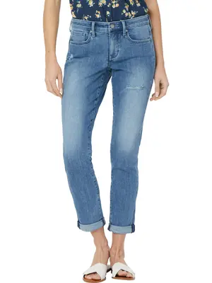 NYDJ Margot Straight Leg Girlfriend Jeans Lunar