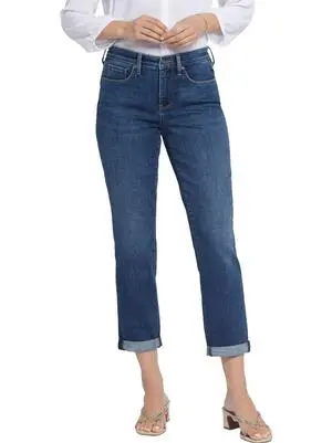 NYDJ Margot Straight Leg Girlfriend Jeans Olympus