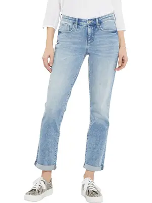 NYDJ Margot Straight Leg Girlfriend Jeans Quinta