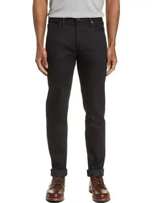 HIROSHI KATO The Pen Slim 14-ounce Stretch Selvedge Jeans - Black Raw