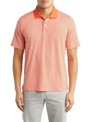 Cutter & Buck Forge Drytec Stripe Performance Polo - College Orange