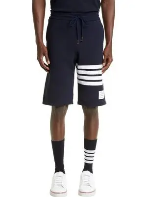 Thom Browne Thom Browne Four Bar Sweat Shorts Navy