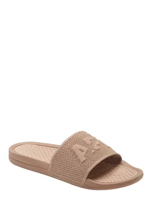 Apl APL Big Logo Techloom Knit Sport Slide Beige