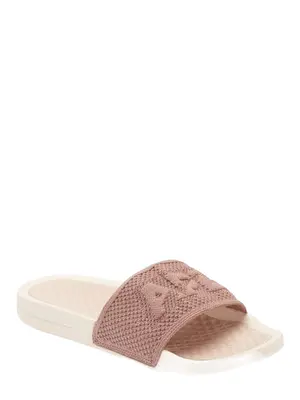 Apl APL Big Logo Techloom Knit Sport Slide Creme / Rose Dust / Beachwood