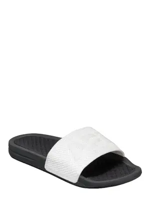 Apl APL Big Logo Techloom Knit Sport Slide Metallic Pearl / Black