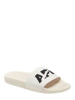 Apl APL Big Logo Techloom Knit Sport Slide Pristine / Black