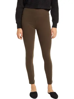 Lyssé 'ntials Toothpick Denim Leggings Deep Olive