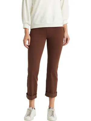 Lyssé LYSSÉ Boyfriend High-Rise Denim Jeans Cocoa Powder